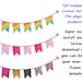Bunting Canva Frame, Fully Editable Bunting PNG Creator, Digital ...