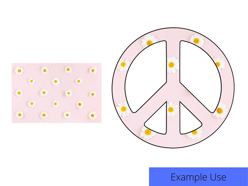 Canva Frame Peace Sign Canva Template Create Your Own PNG - Etsy