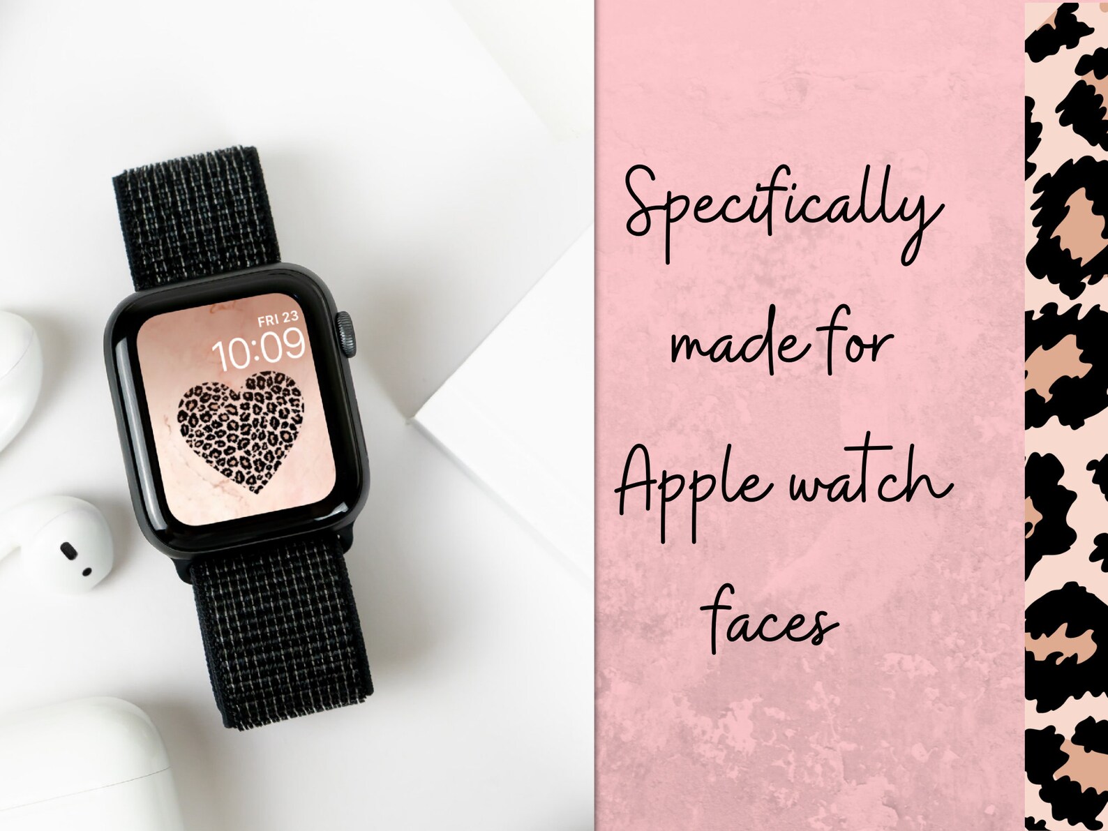 Apple Watch Wallpaper Leopard Wallpaper Apple Watch Face - Etsy