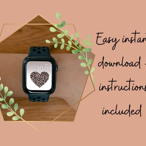 Animal Print Watch Wallpaper for Apple Watch, Leopard Print Watch Face ...