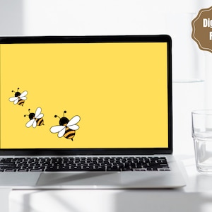 Bumble Bee Desktop Wallpaper for Macbook, Laptop Wallpaper, Bumble Bee ...