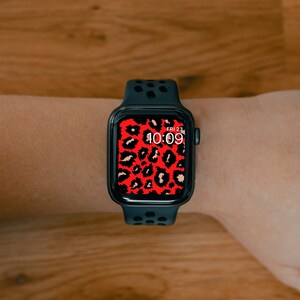 Animal Print Watch Wallpaper for Apple Watch, Leopard Print Watch Face ...