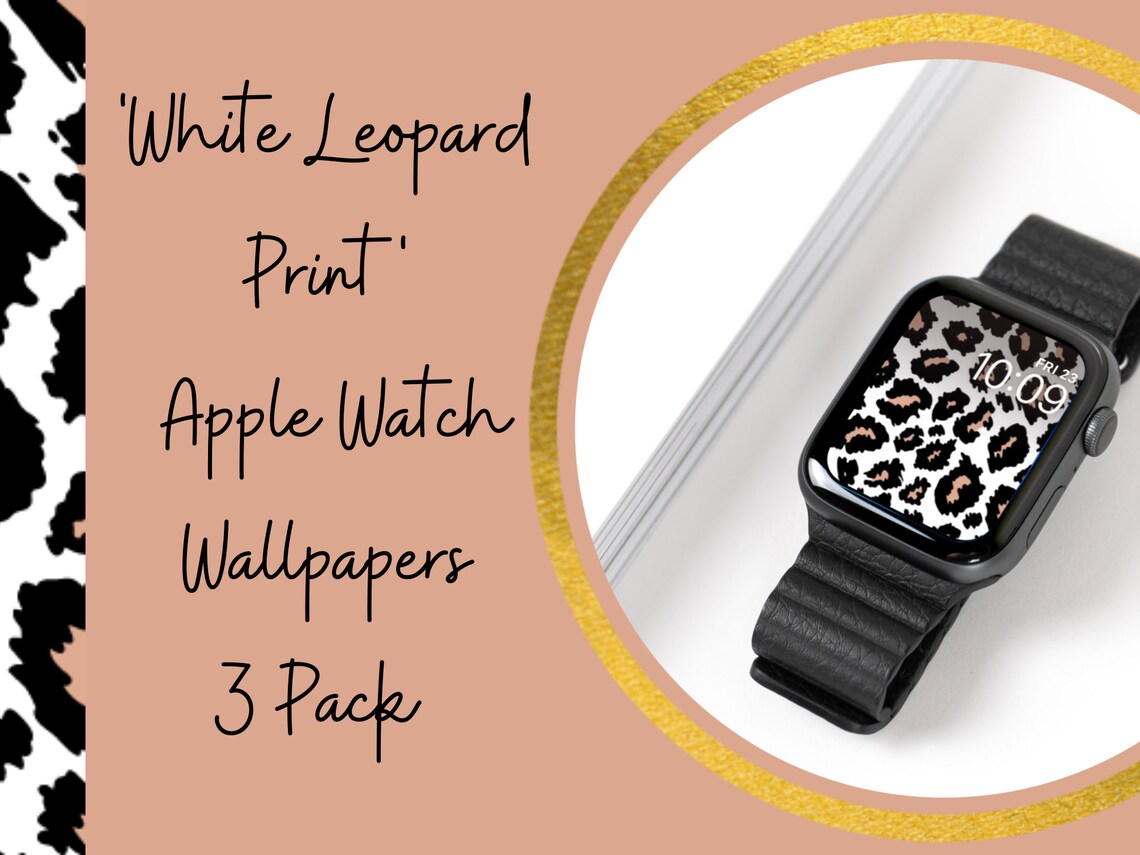 Animal Print Watch Wallpaper for Apple Watch Leopard Print - Etsy