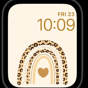 Apple Watch Wallpaper, Leopard Wallpaper, Apple Watch Face, Set of ...