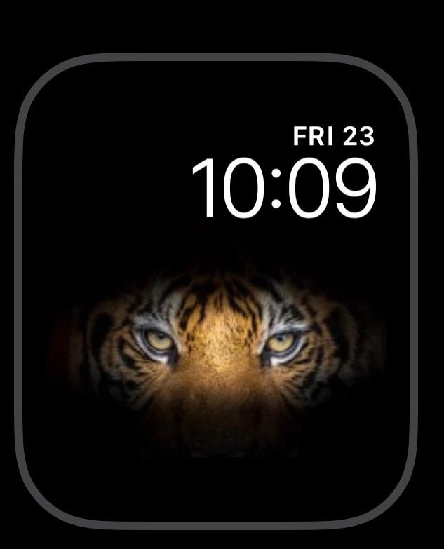 Apple Watch Wallpaper, Tiger Watch Wallpaper, Apple Watch Face, Set of ...