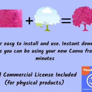 Tree PNG DIY, Drag and Drop Canva Template Bundle, Canva Tree Frame ...