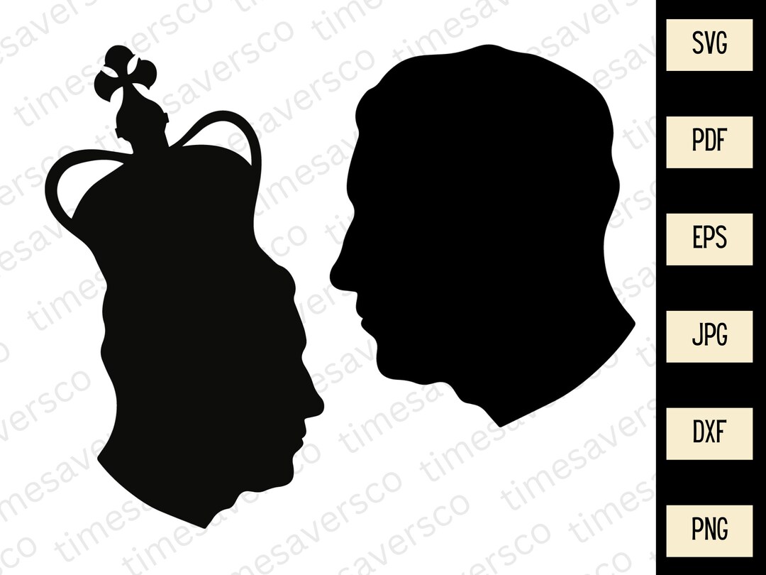 King Charles III Coronation SVG Cut File Pack, Silhouette King Charles ...