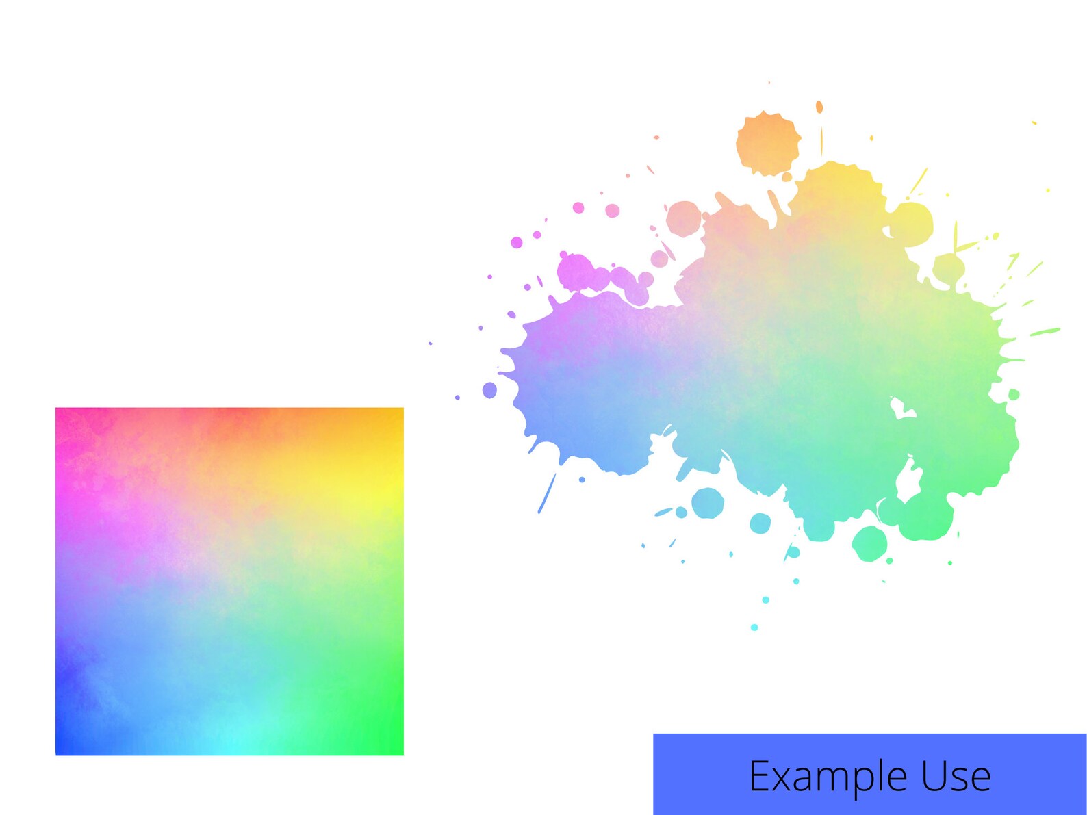 Paint Splash Canva Frame Drag and Drop Photo Canva Template - Etsy