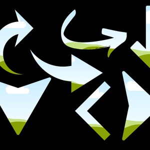 Arrow Clipart Drag and Drop Template, Canva Frame Template Arrows ...