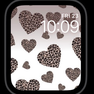 Animal Print Watch Wallpaper for Apple Watch, Leopard Print Watch Face ...
