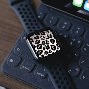 Animal Print Watch Wallpaper for Apple Watch, Leopard Print Watch Face ...