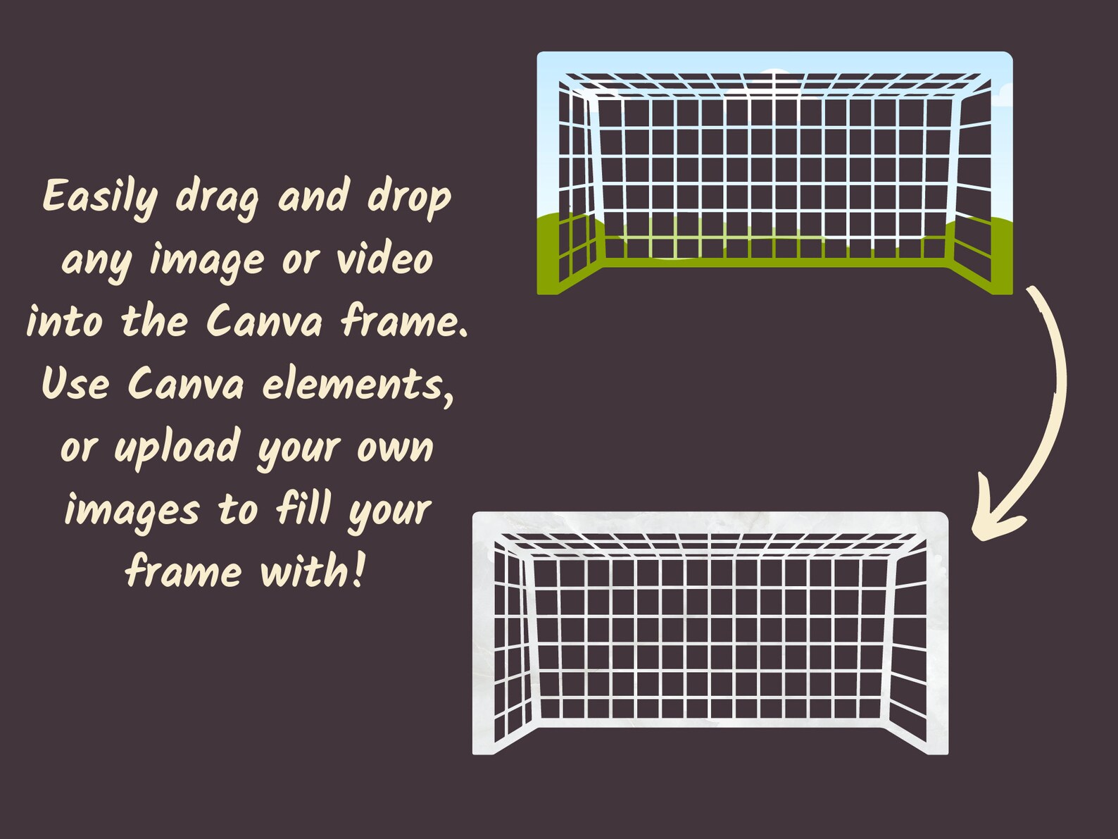 Soccer Canva Frame Bundle, Canva Frame Template, Create Your Own ...