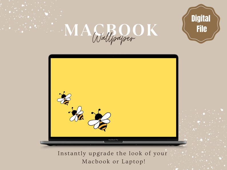 Bumble Bee Desktop Wallpaper for Macbook Laptop Wallpaper - Etsy