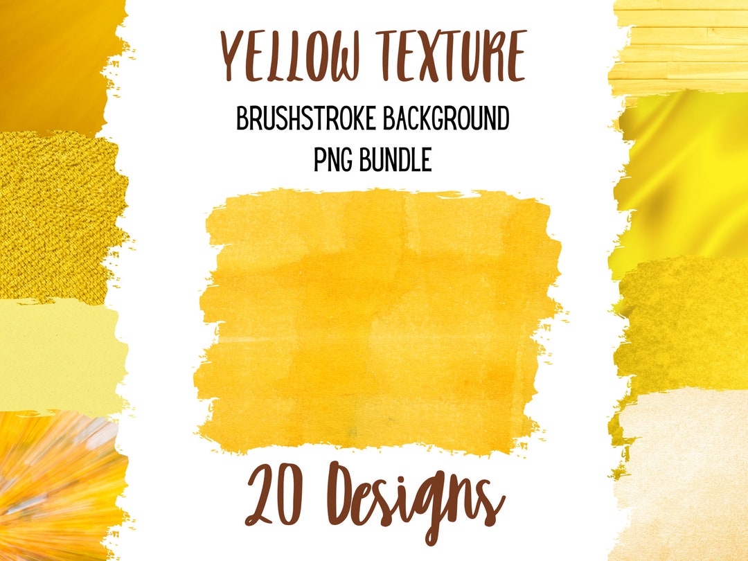 Yellow Background PNG Bundle, Yellow Summer Sublimation File, Bright ...