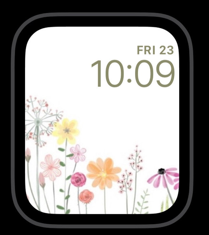 Apple Watch Wallpaper Spring Wallpaper Apple Watch Face Set | Etsy