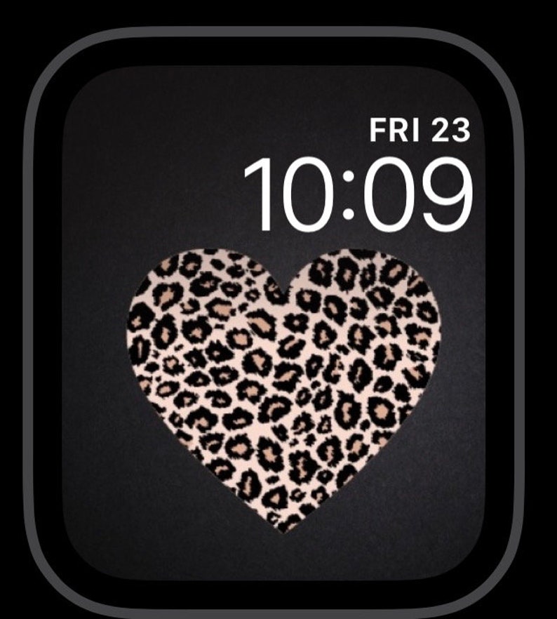 Apple Watch Wallpaper Leopard Wallpaper Apple Watch Face | Etsy