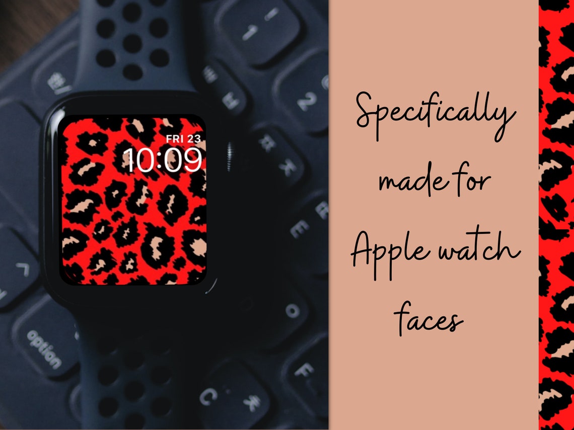 Animal Print Watch Wallpaper for Apple Watch, Leopard Print Watch Face ...