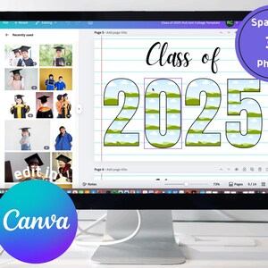 Class of 2025 Photo Collage Template, Printable Collage, Pupil End of ...