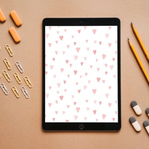 Hearts Digital Paper 15 Pack, Digital 12x12 Inch Printable Paper ...