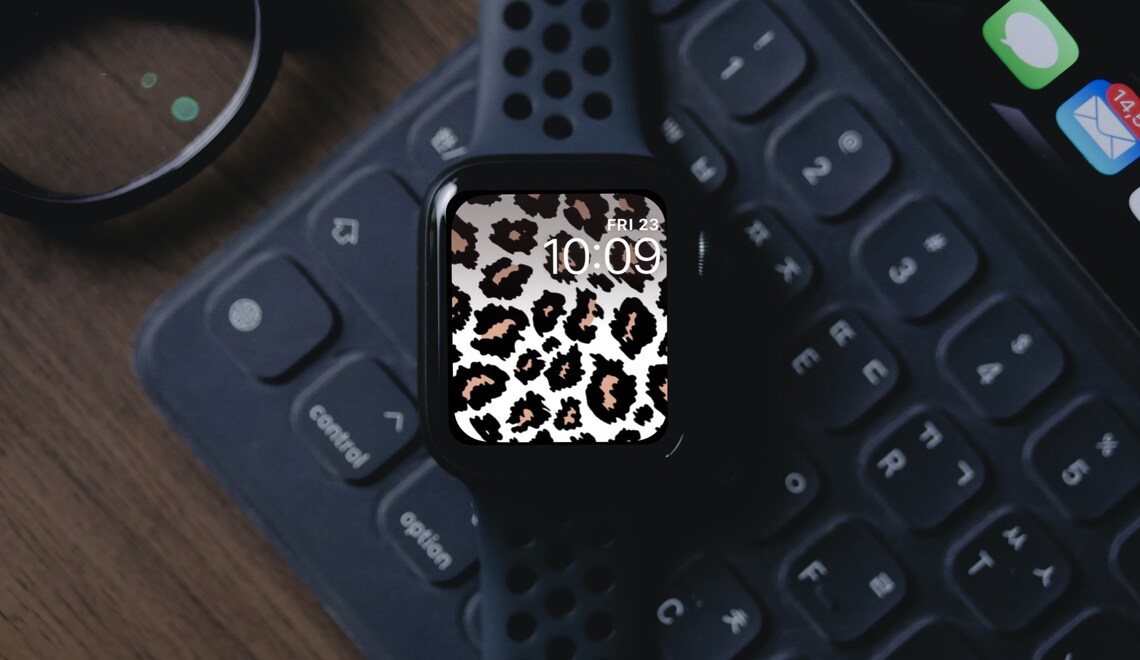 Animal Print Watch Wallpaper for Apple Watch Leopard Print - Etsy