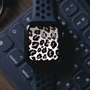 Animal Print Watch Wallpaper for Apple Watch, Leopard Print Watch Face ...
