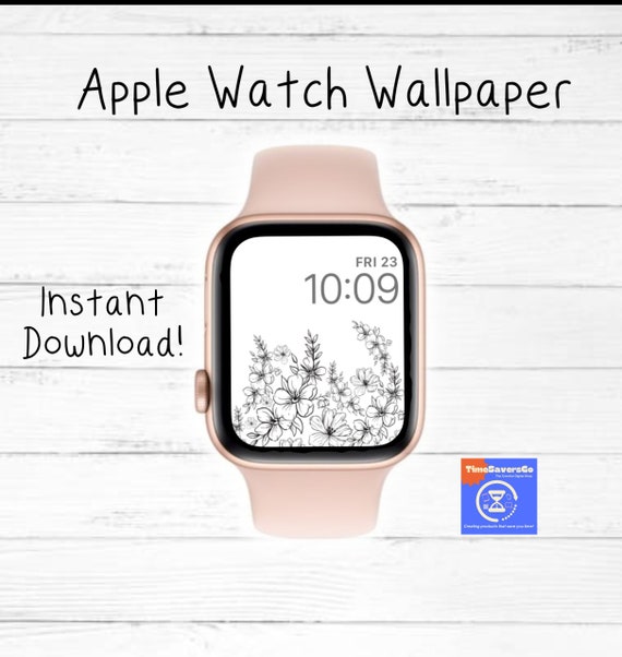 Apple Watch Wallpaper Spring Flowers Watch Wallpaper Apple | Etsy