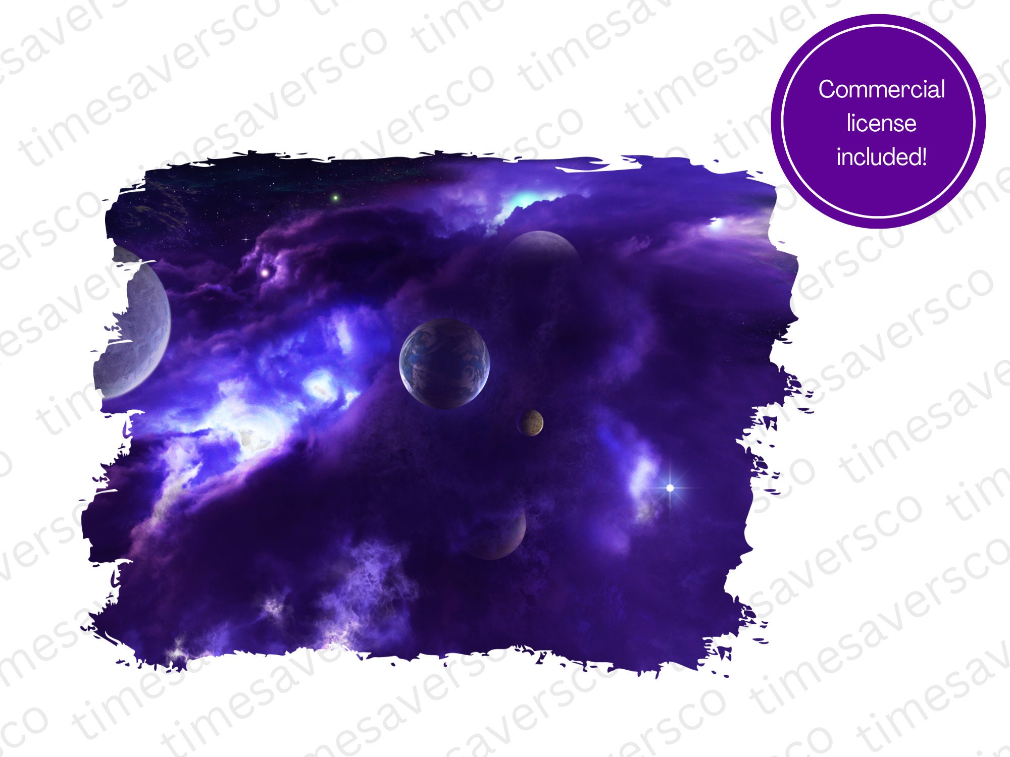 Space Background PNG Bundle, Galaxy Sublimation File, Stars Background ...