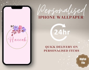 Name Phone Wallpaper - Etsy