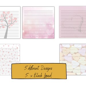 Hearts Digital Paper 15 Pack, Digital 12x12 Inch Printable Paper ...