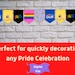 Pride Party Decorations, Pride Flag Printable Bunting Instant Download ...
