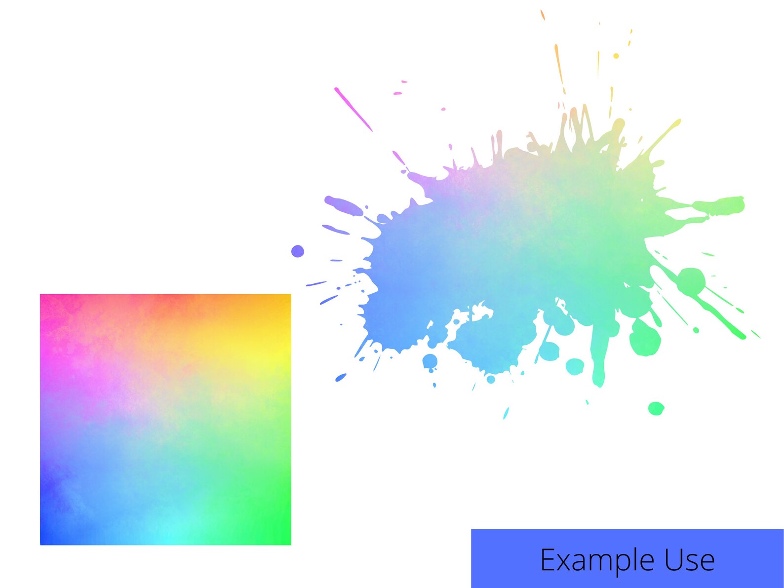 Paint Splash Canva Frame Drag and Drop Photo Canva Template - Etsy