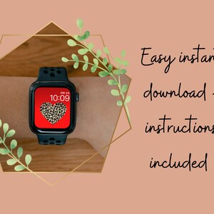Animal Print Watch Wallpaper for Apple Watch, Leopard Print Watch Face ...