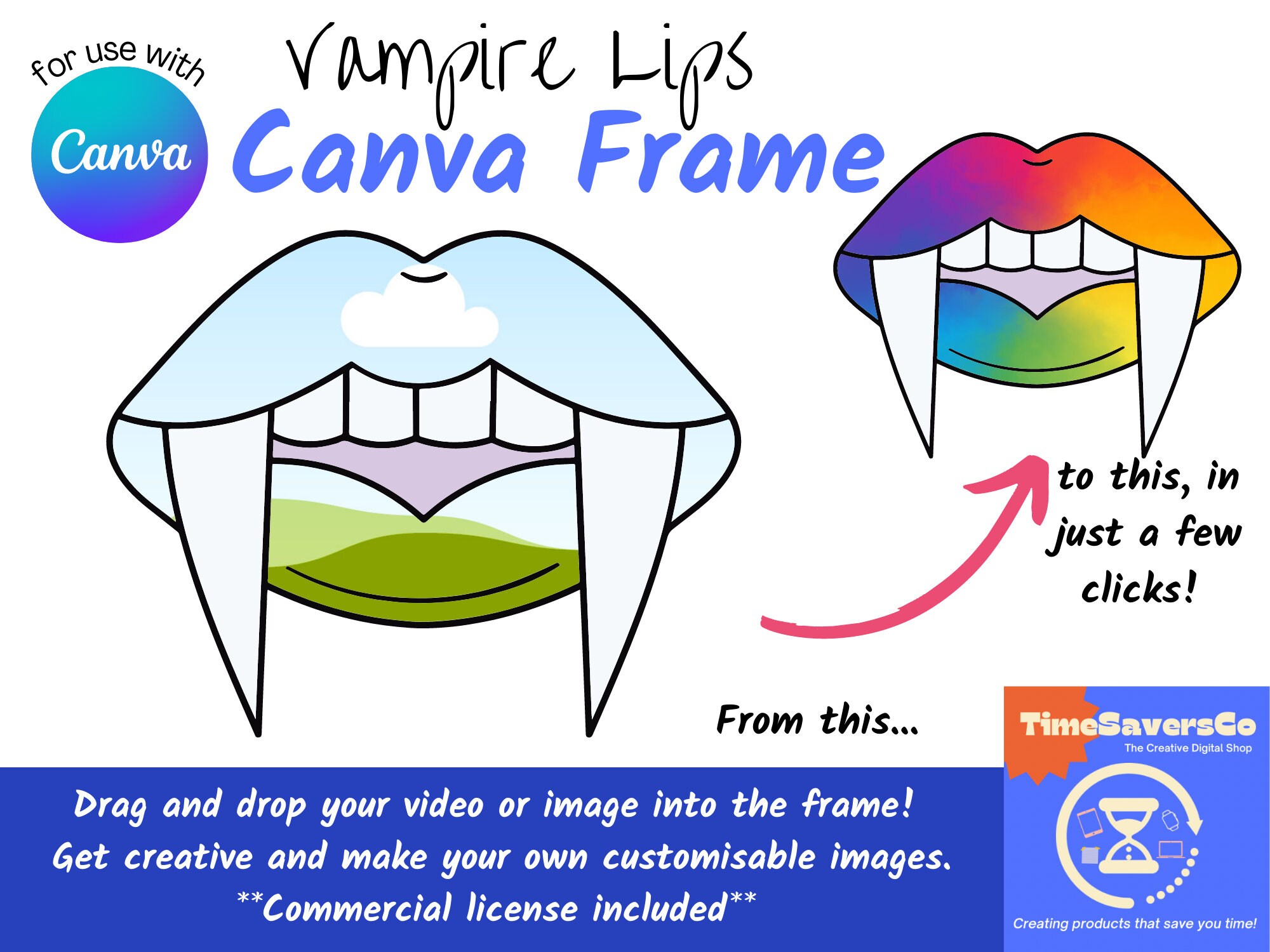 Vampire Fangs Template
