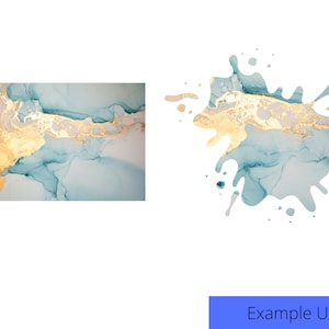 Paint Splatter Canva Frame, Drag and Drop Photo Canva Template, Create ...