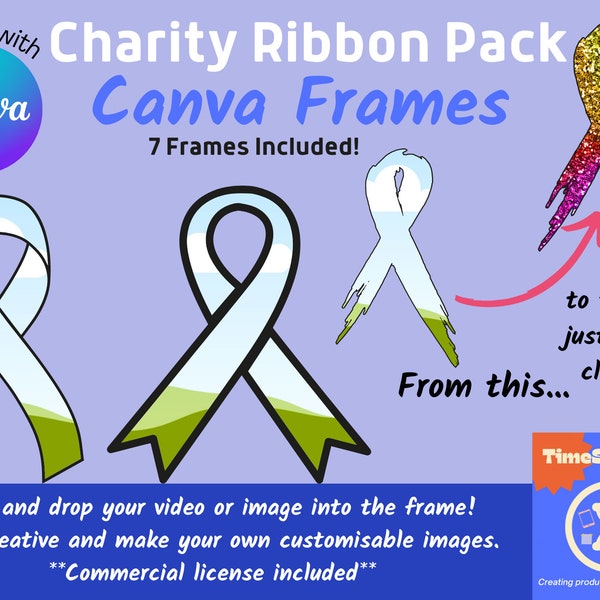 Canva Template Ribbon - Etsy UK