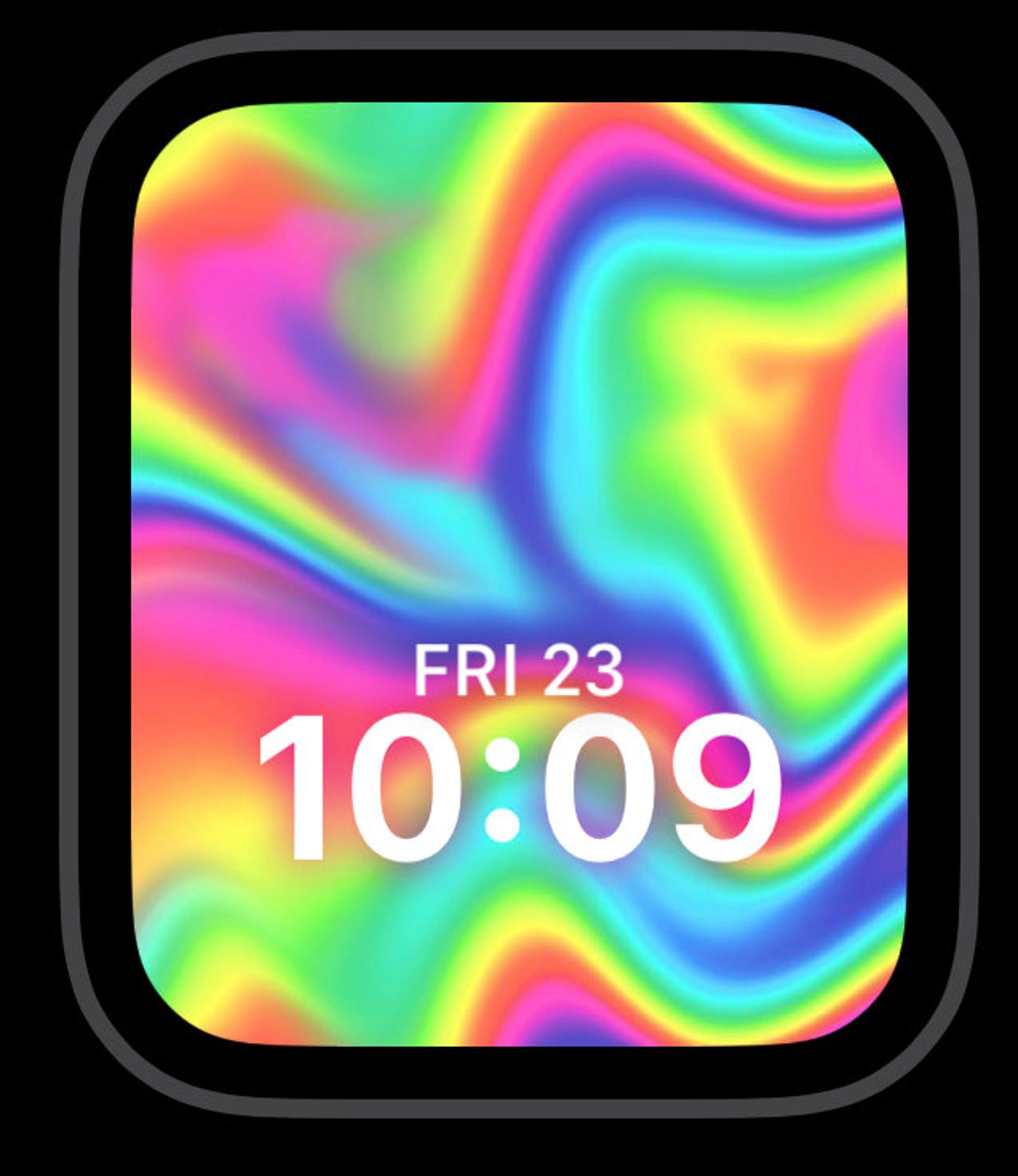 Rainbow Wallpaper for Apple Watch, Rainbow Geode Tie Dye Watch ...