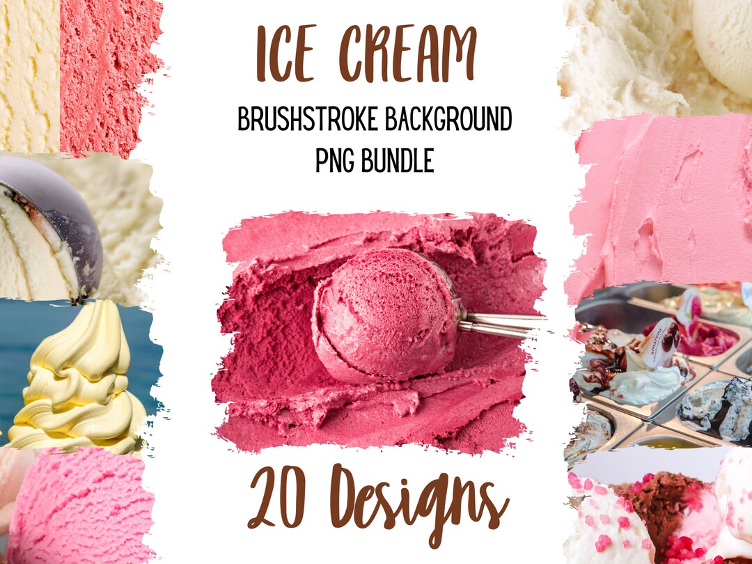 Ice Cream Png Background Bundle, Background Sublimation File, Summer ...