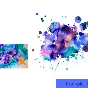 Paint Splash Canva Frame Drag and Drop Photo Canva Template - Etsy