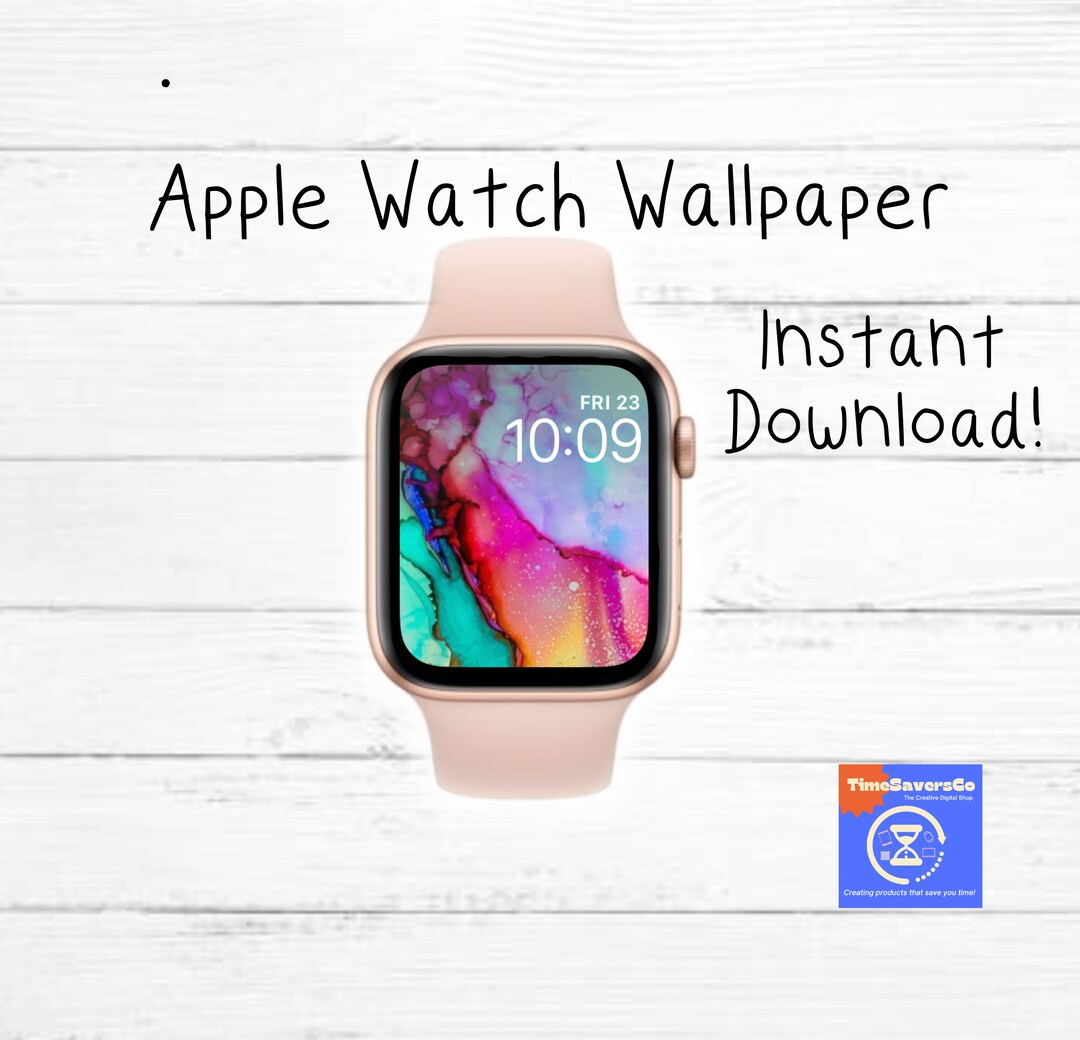 Alcohol Ink Watch Wallpaper, Ink Apple Watch Face, Instant Download ...