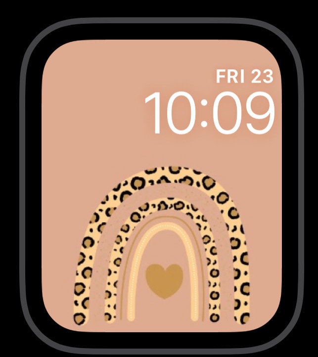 Apple Watch Wallpaper Leopard Wallpaper Apple Watch Face - Etsy