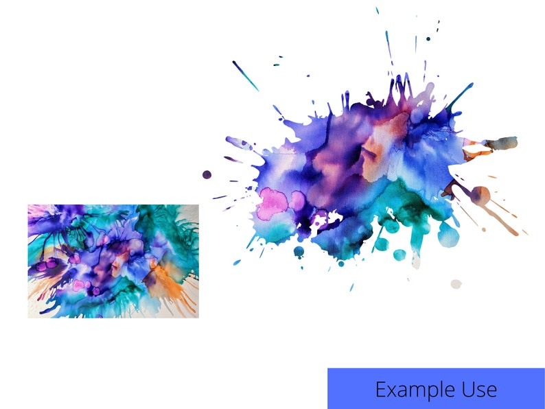 Paint Splash Canva Frame Drag and Drop Photo Canva Template - Etsy