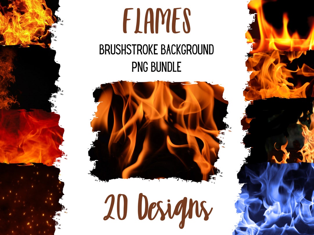 Fire Background PNG Bundle, Flames Background Sublimation File, Cool ...