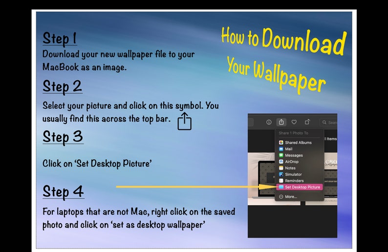 Powder Blue Desktop Wallpaper Butterfly Laptop Wallpaper - Etsy