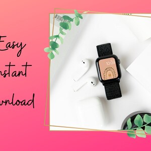 Apple Watch Wallpaper, Leopard Wallpaper, Apple Watch Face, Set of ...