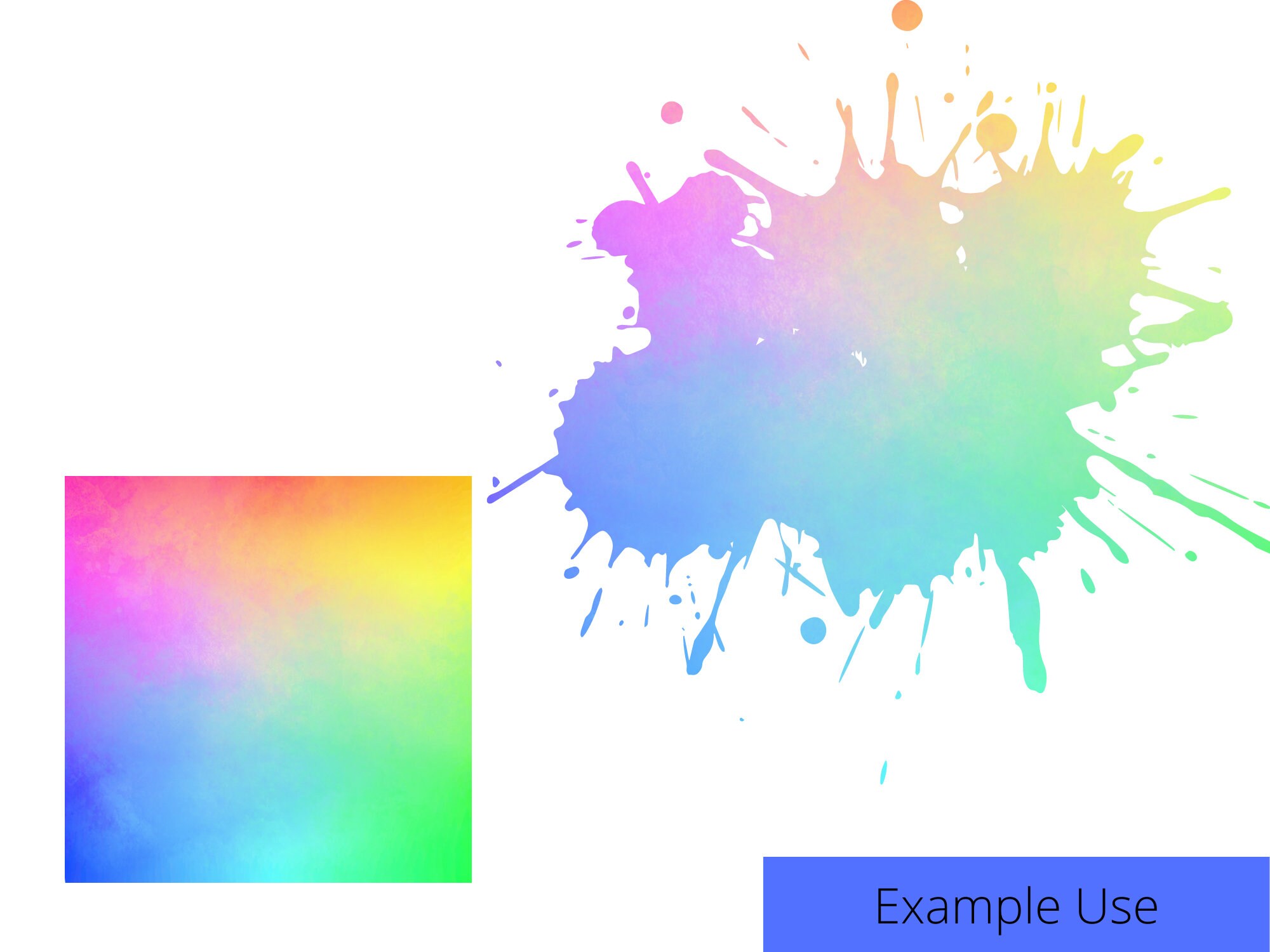 Paint Splash Canva Frame Drag and Drop Photo Canva Template - Etsy