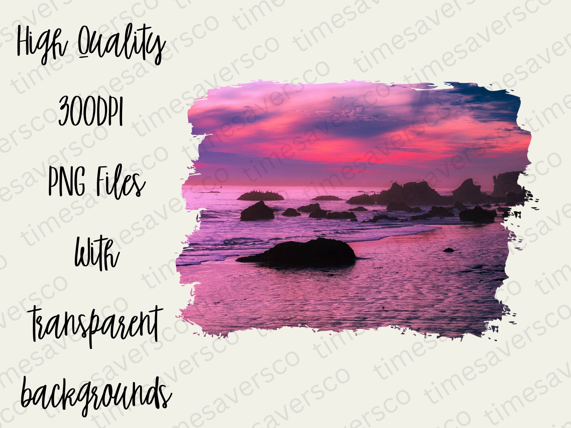 Beach Background PNG Bundle, Background Sublimation File, Beach Sea ...