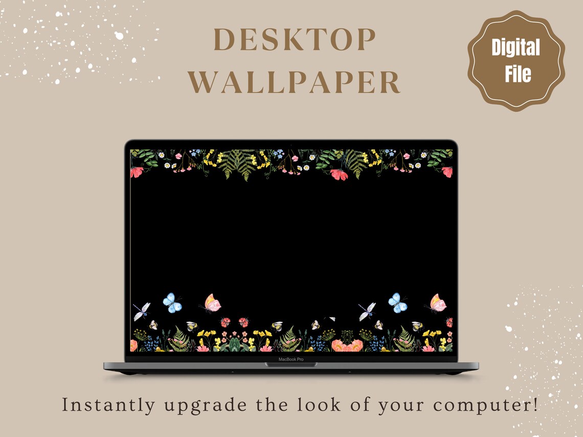 Butterfly Desktop Wallpaper Black, Butterfly Laptop Wallpaper, Spring ...