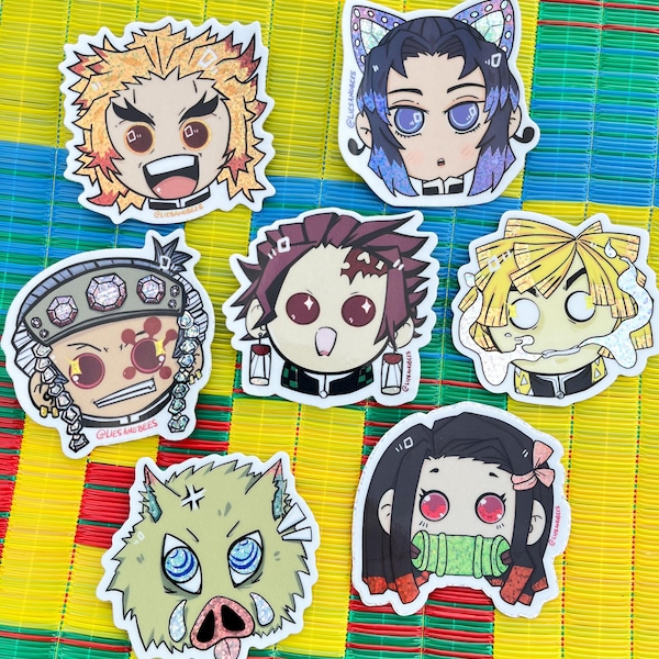 Kimetsu No Yaiba Sticker - Etsy
