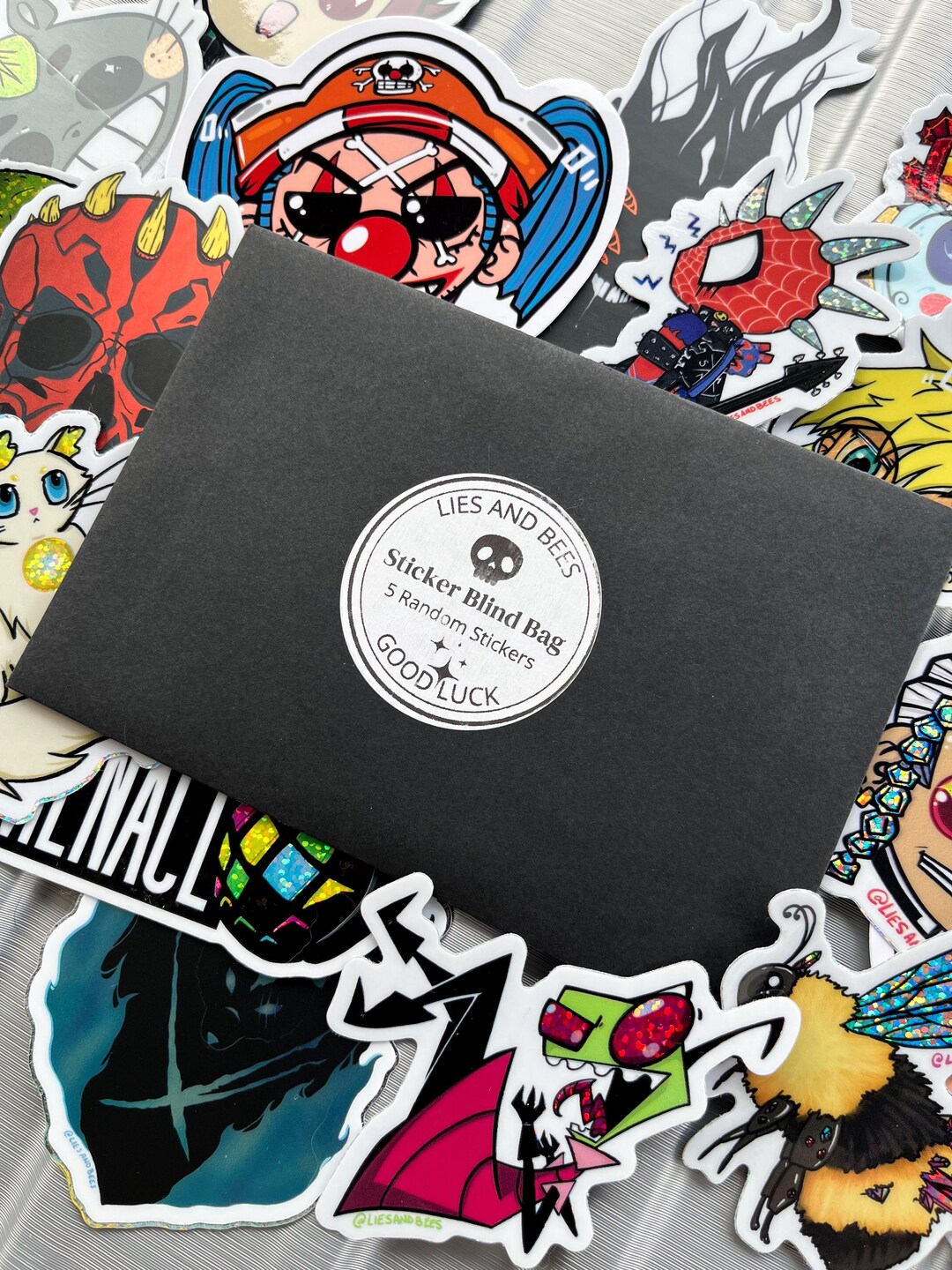 STICKER BLIND BAG Mystery Pack of 5 Vinyl Waterproof Stickers Blind Box ...