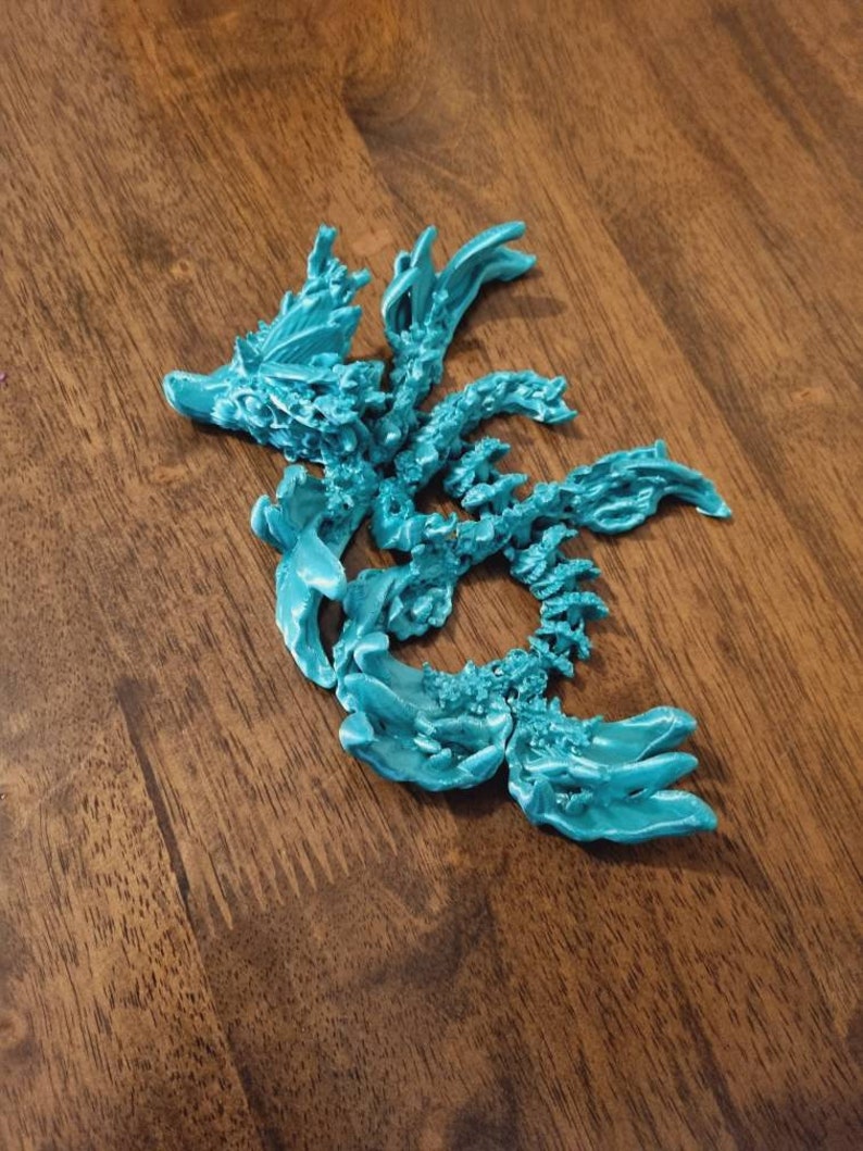 3d Printed Articulating Coral Reef Dragon - Etsy Australia